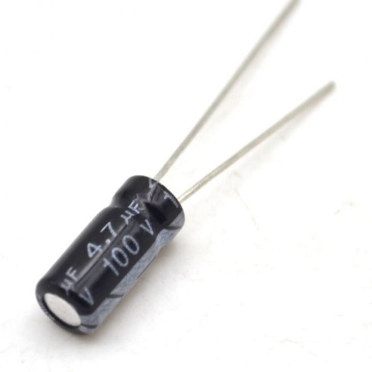 4.7uf 100v Capacitor Aluminum Electrolytic Polar | Majju PK