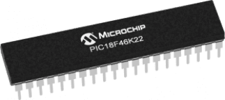 PIC18F46K22, MICROCHIP MICROCONTROLLER IC, 64KB FLASH, 8-BIT | Majju PK