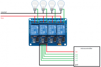 5v 4 Channel Relay Module Four-Channel Relay Module | Majju PK