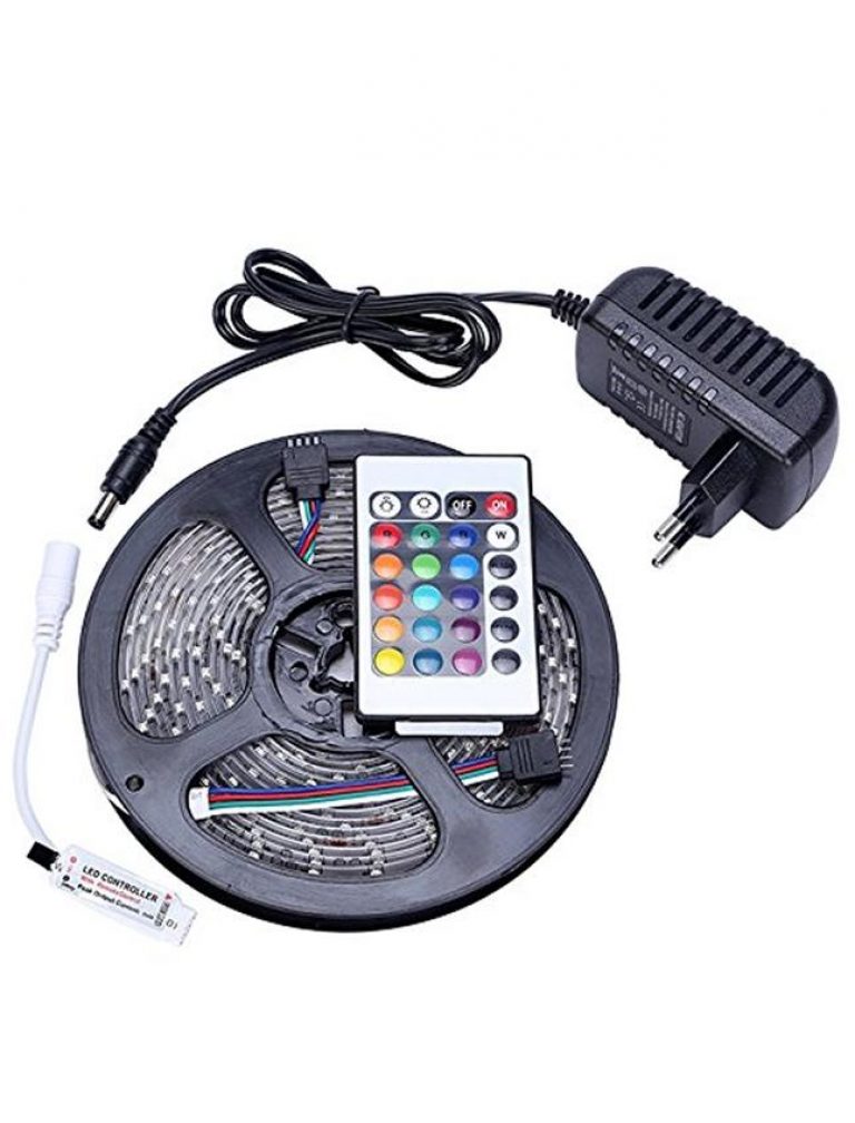 RGB LED STRIP WITH REMOTE AND POWER SUPPLY | Majju PK