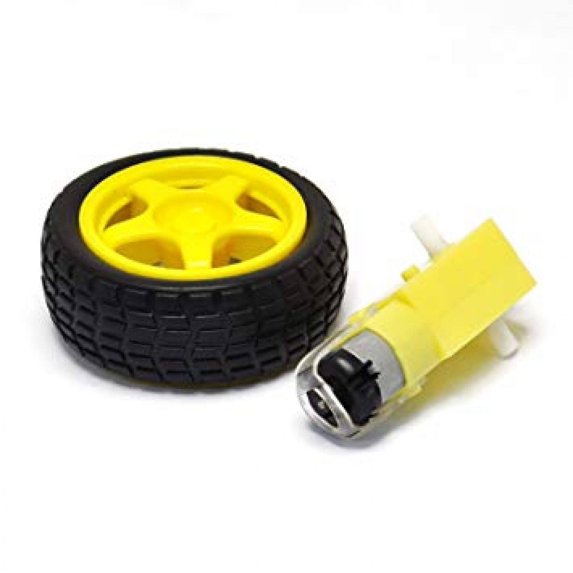 Smart Robot Car Tyre Wheel Gear Motor Set DC 3-6V | Majju PK