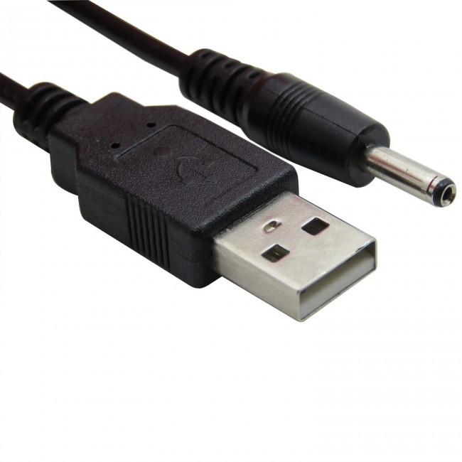USB A TO DC 5 VOLT DC BARREL JACK POWER CABLE, 3.5mm – 1.35mm | Majju PK