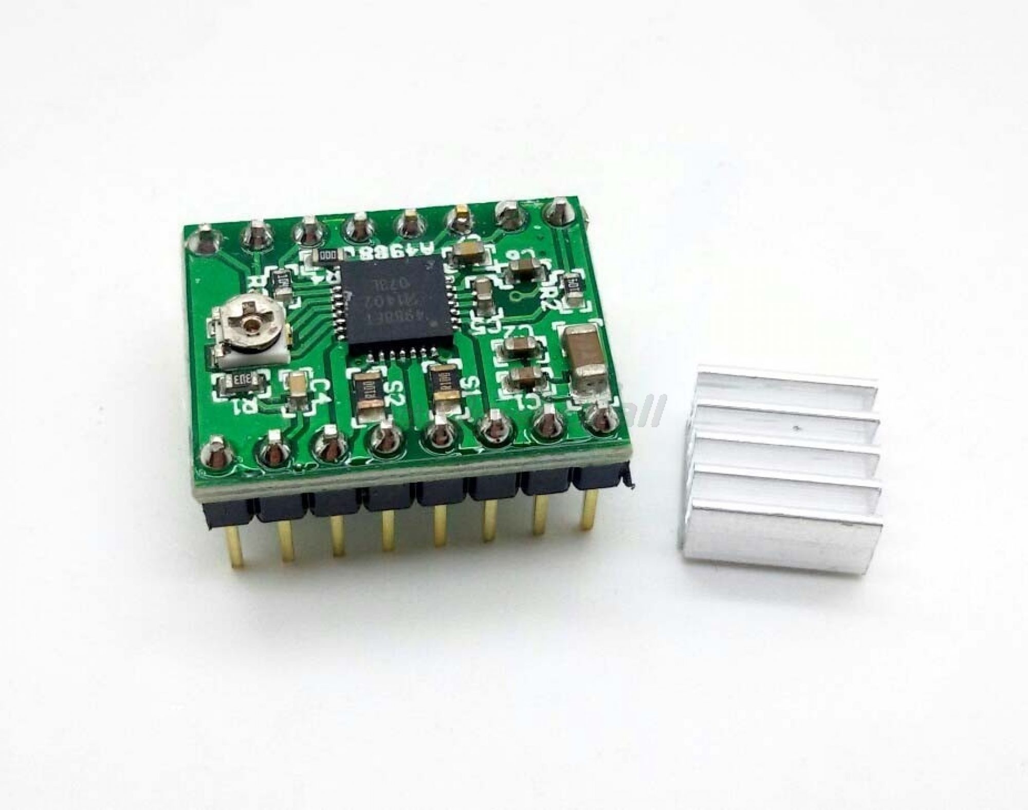 A4988 StepStick Stepper Motor Driver Module (35V, 2A) with heat-sink ...