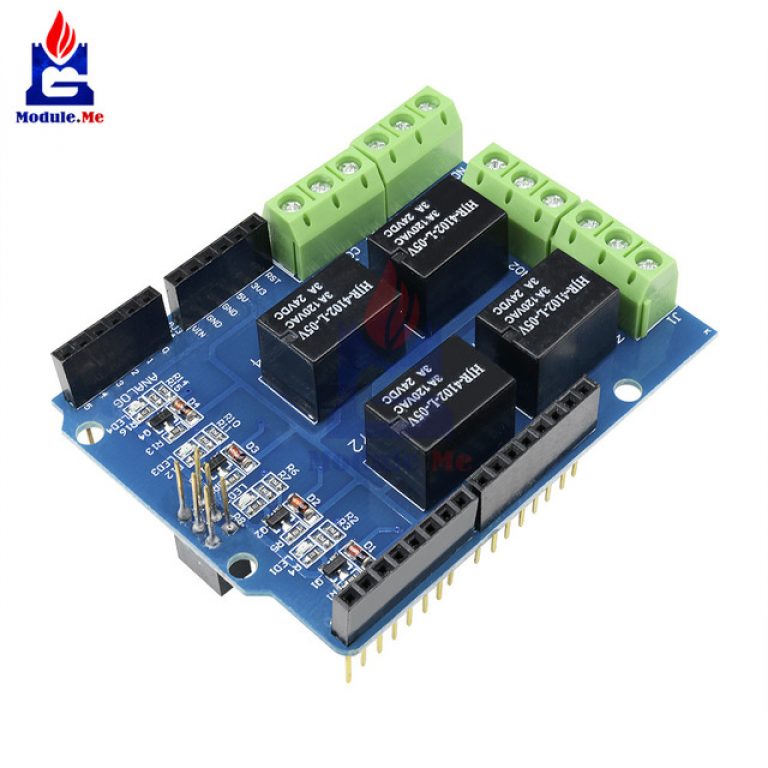 Arduino 4 Relays Shield 4-channel 5V Relay Module | Majju PK