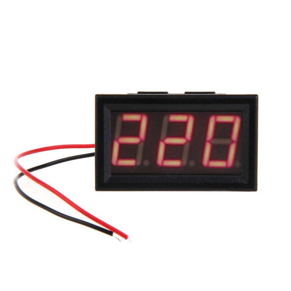 YB27A Red LED Panel Meter Mini Display Digital Voltmeter AC30-500V ...