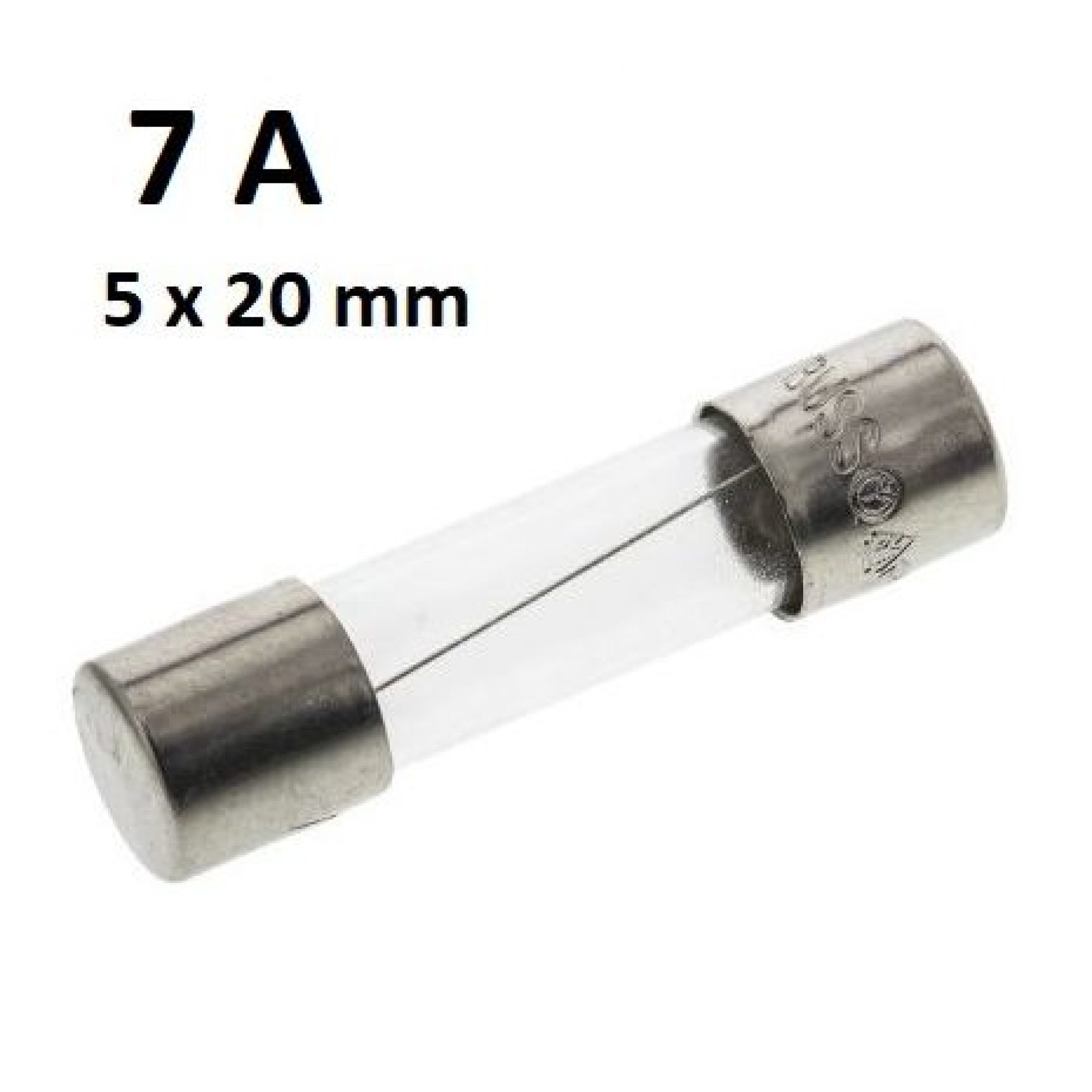7 AMP 5x20mm 250VAC Glass Fuse Majju PK