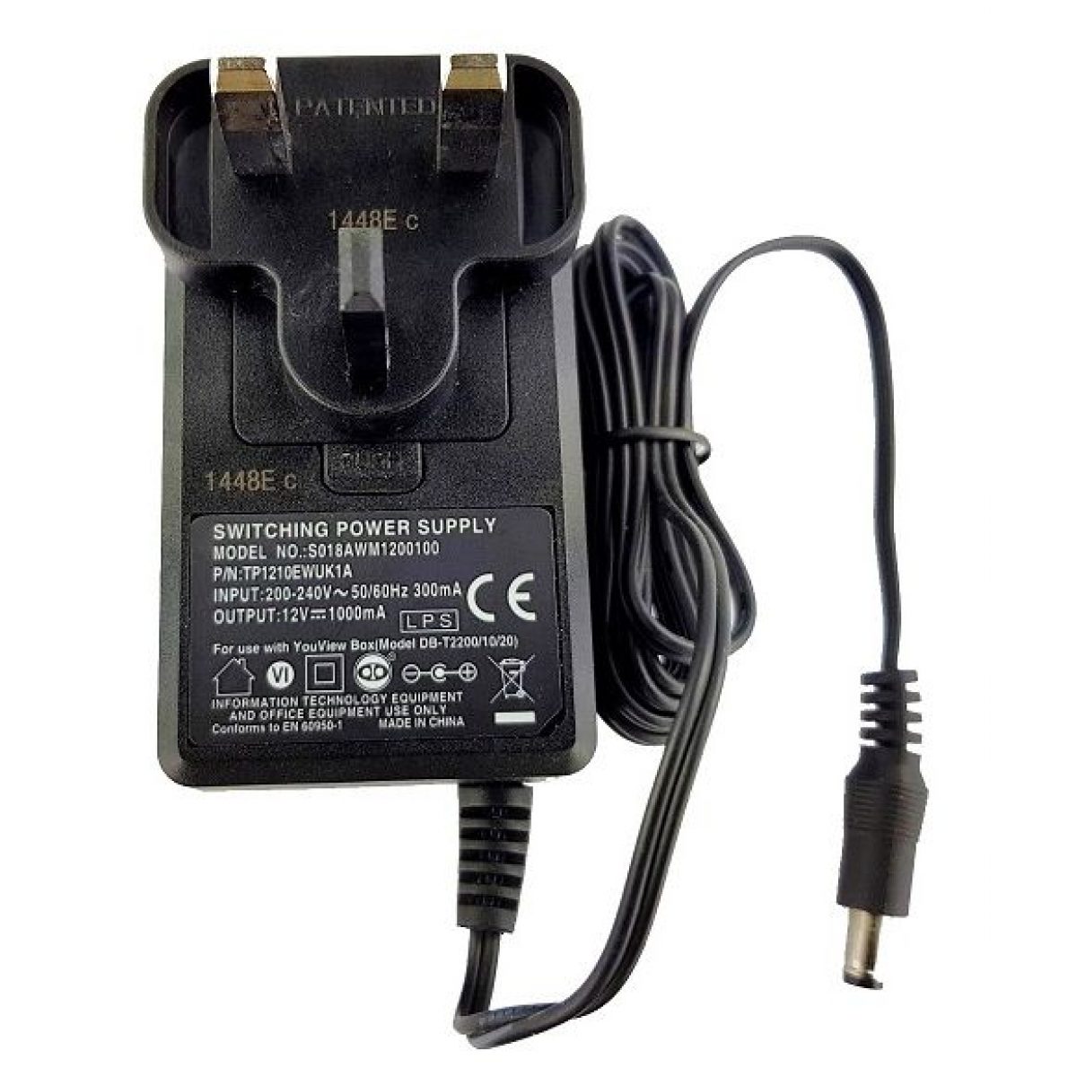 12V 1A Adapter 12V 1000mA Switching Power Supply AC DC Power supply ...