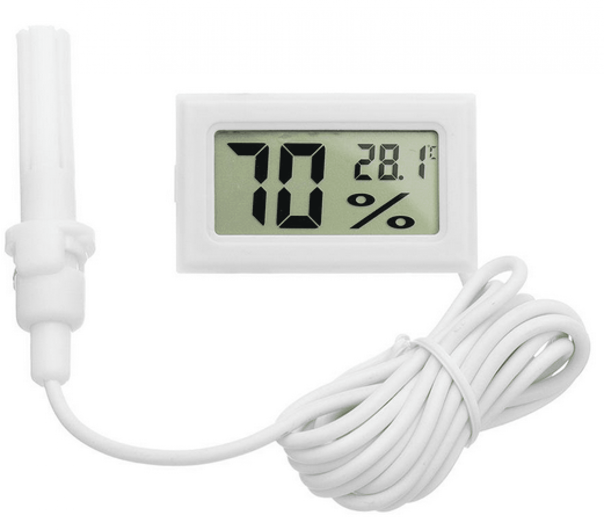 Mini Temperature Humidity Meter Digital LCD Thermometer Hygrometer ...