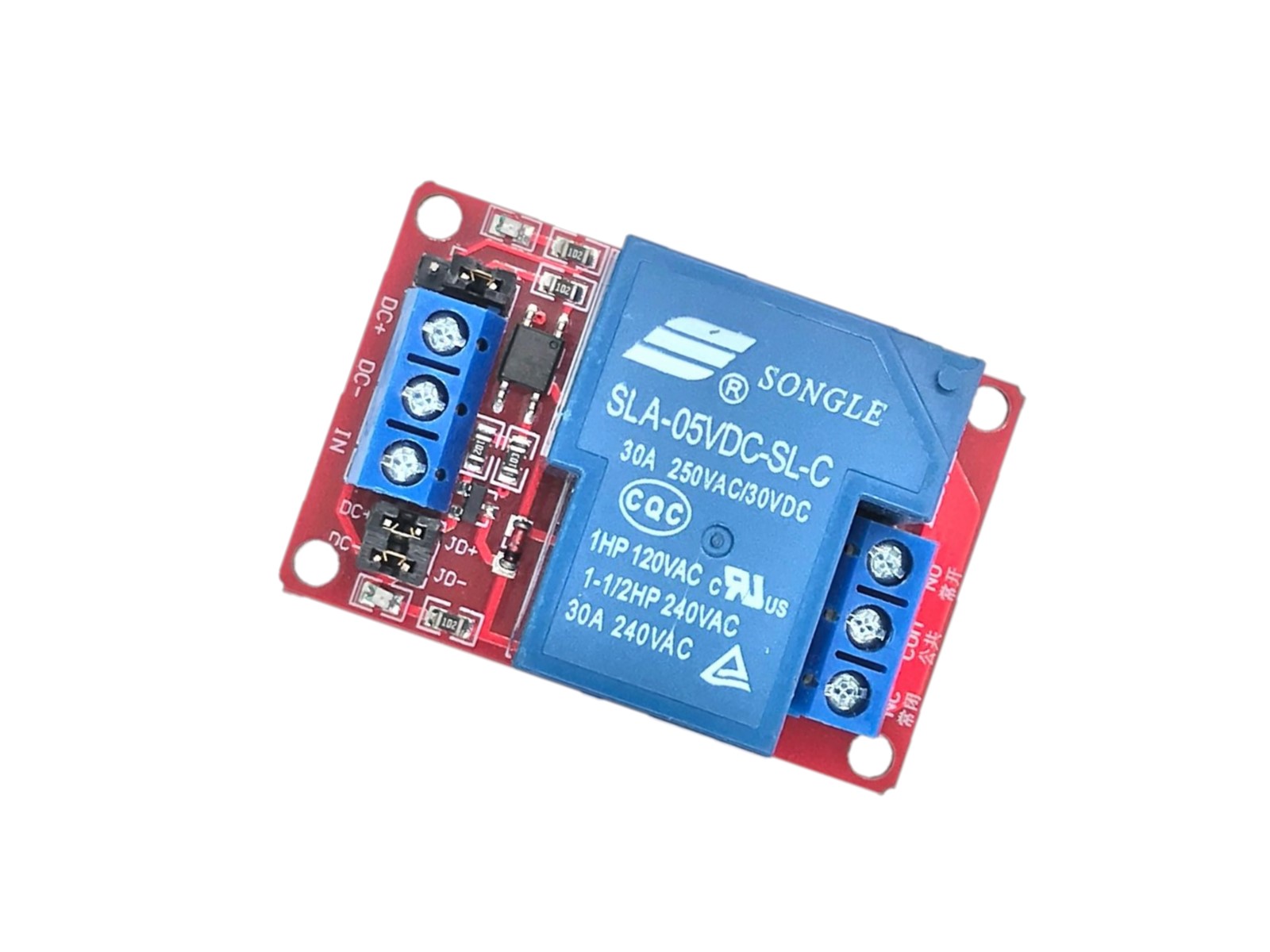 5V 30A 1-Channel Relay Module SLA-05VDC-SL-C 30A | Majju PK