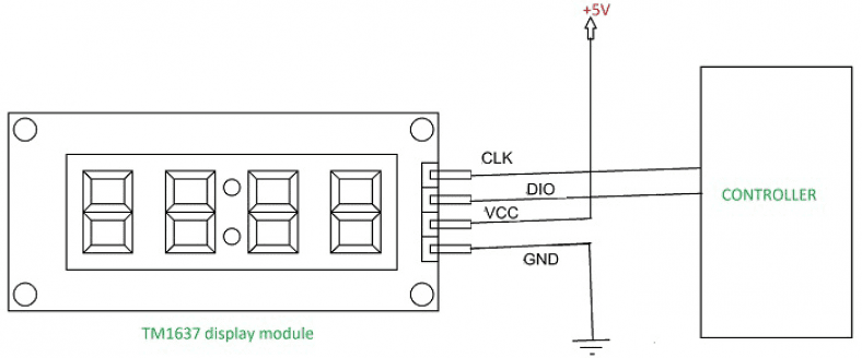 4 Digit 7 Segment Display Module TM1637 | Majju PK